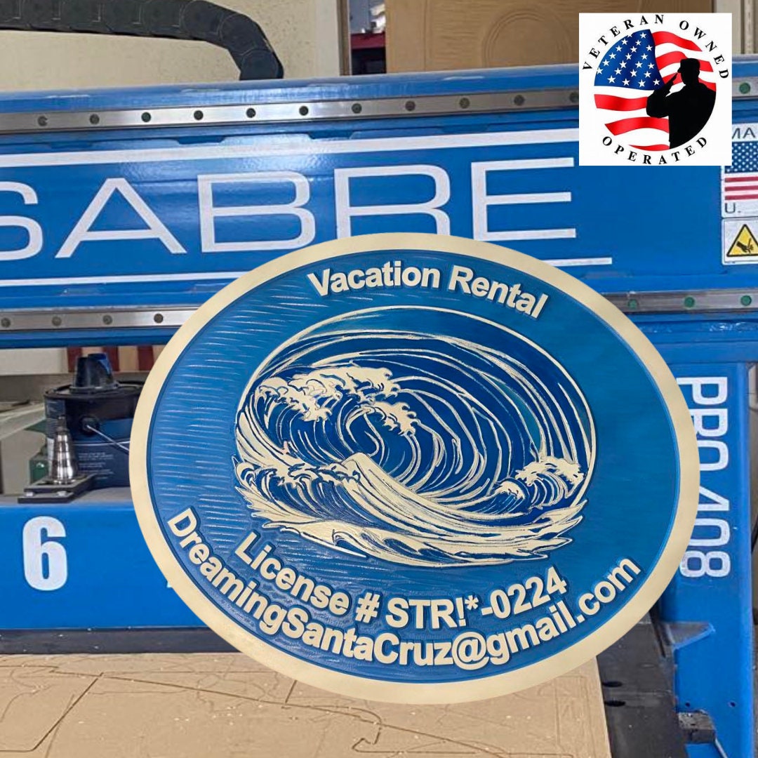 Custom Address Sign Oval Shaped House Address Sign Carved Outdoor Sign ...