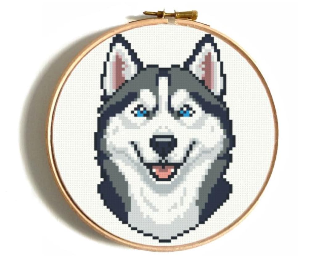 Husky Dog Cross Stitch Pattern PDF - Digital Download – Modern Cross ...