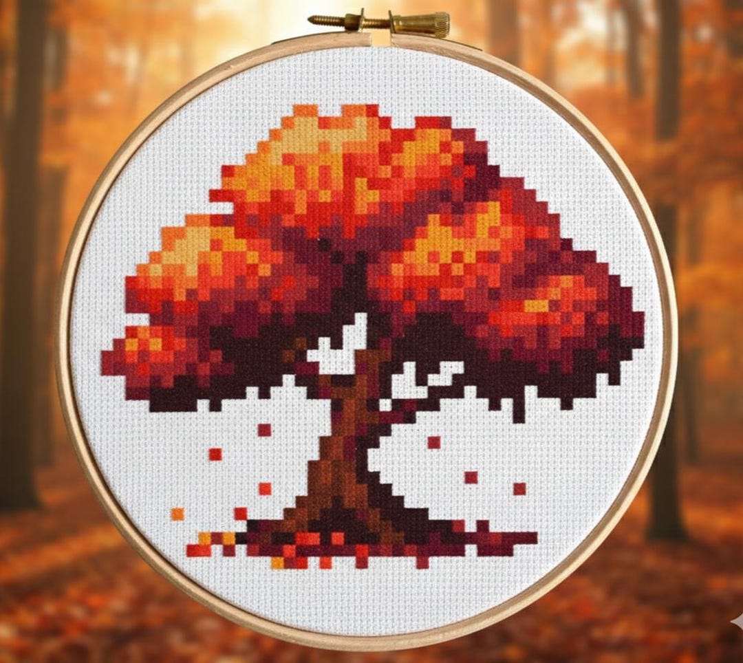 Autumn Tree Cross Stitch Pattern PDF - Digital Download – Modern Cross ...