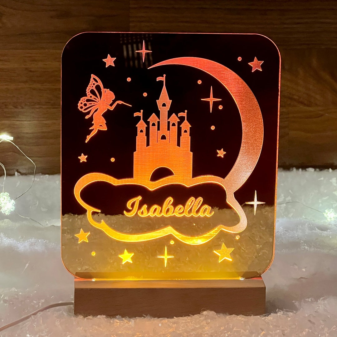 Personalised Fairy Night Light, Kids Bedroom Decor,personalized ...