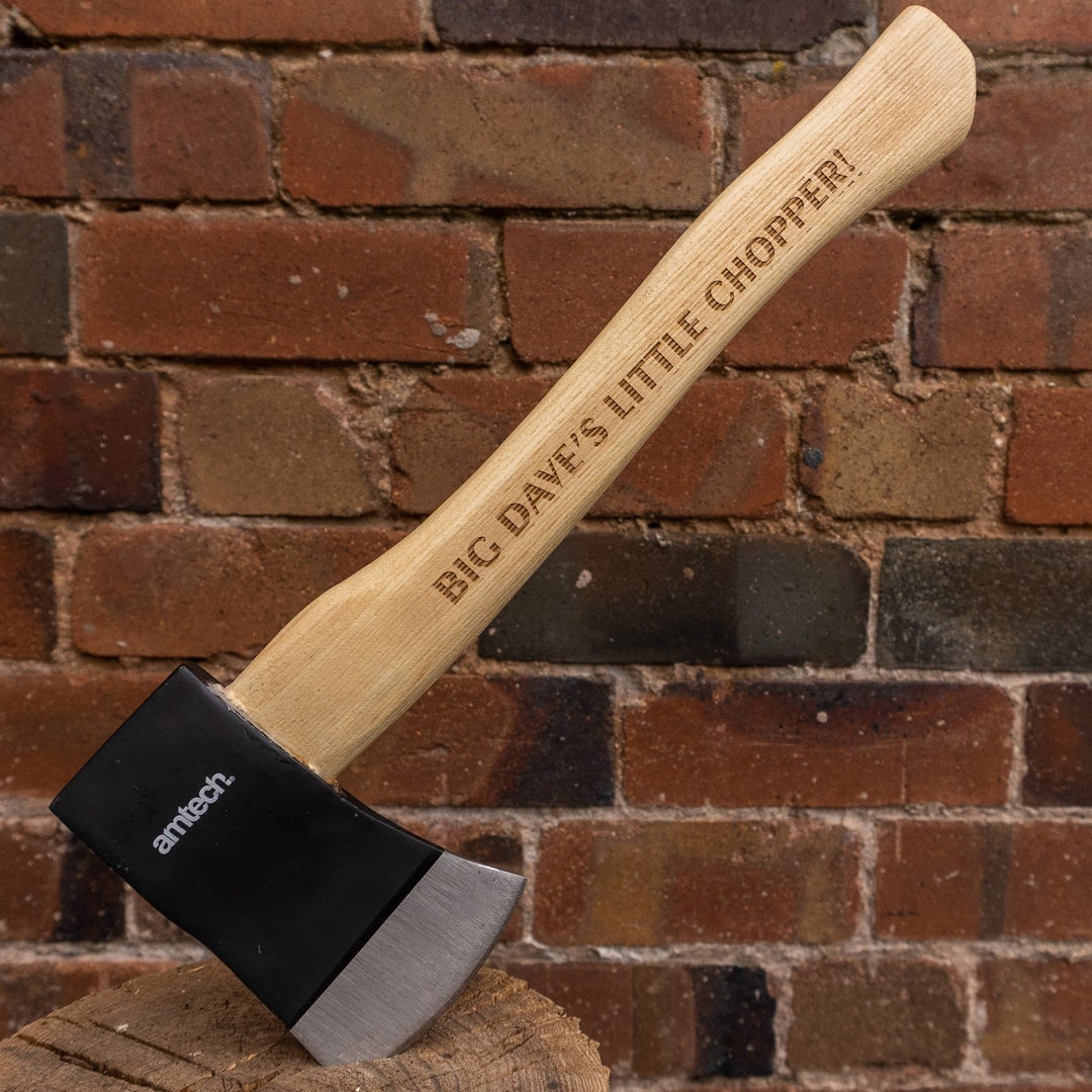 Personalised Wood Engraved Hatchet Axe Ideal Gift for Dad's/grandad ...