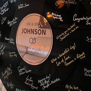 Wedding Record Alternative Guestbook - Bronze First Dance Special Song ...