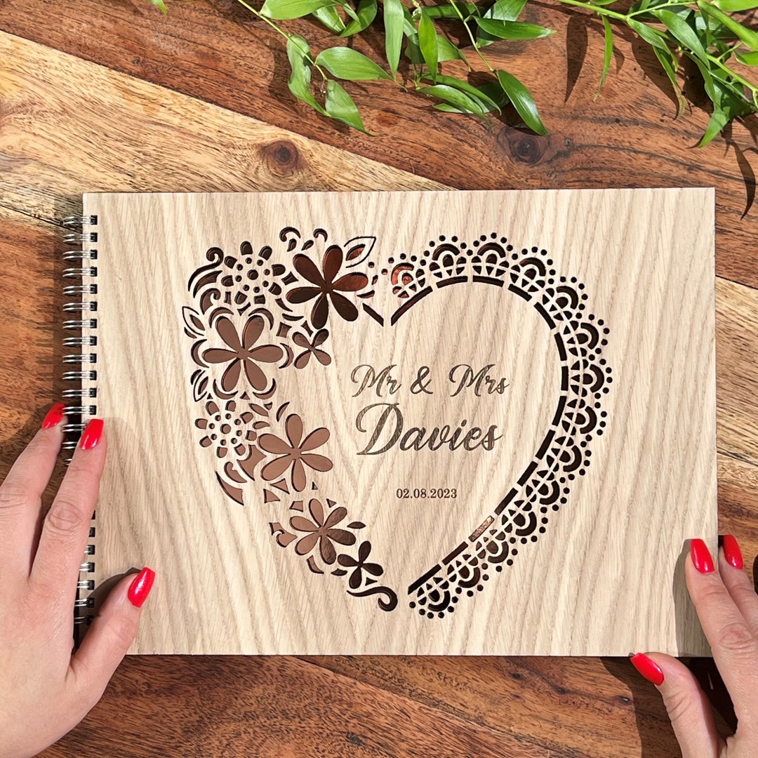 Wedding Guest Book , Alternative Guest Book, Personalised Guestbook ...