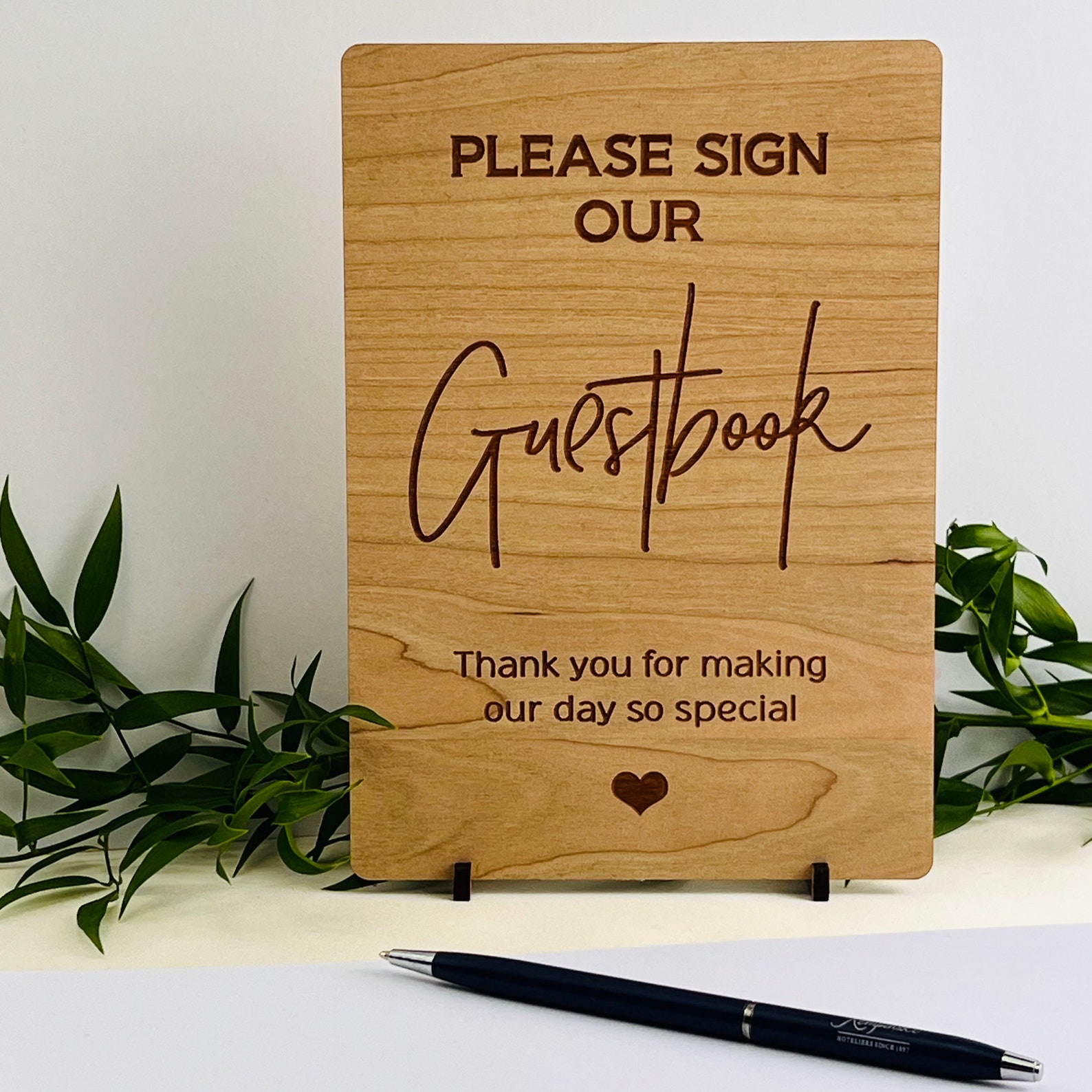 Oak & Walnut- Wedding Oak Tree Shaped Alternative Guestbook Drop Box ...