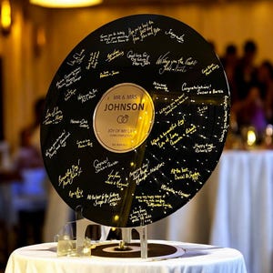 Wedding Record Alternative Guestbook - Bronze First Dance Special Song ...