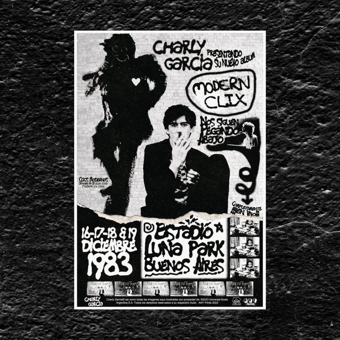 Charly García Modern Clix Matte Vertical Posters - Etsy