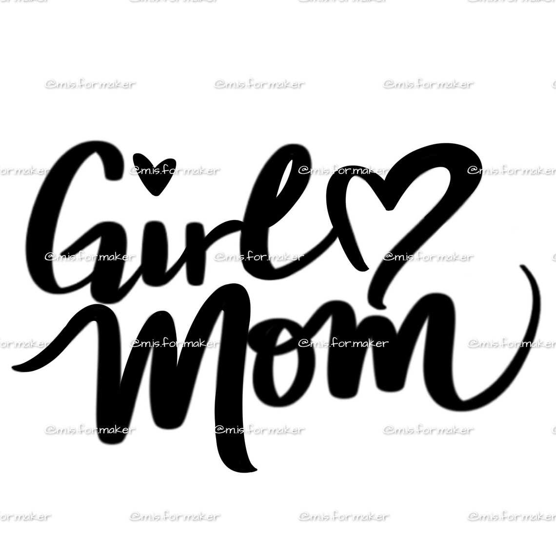 Set of 3 Girl Mom SVG Files, Girl Mom Svg, Girl Mama Svg, Mama Svg ...