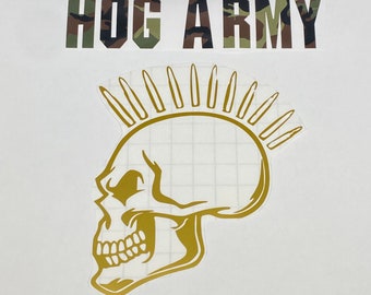 HOG Army Pink Camouflage Decal Sticker - Etsy