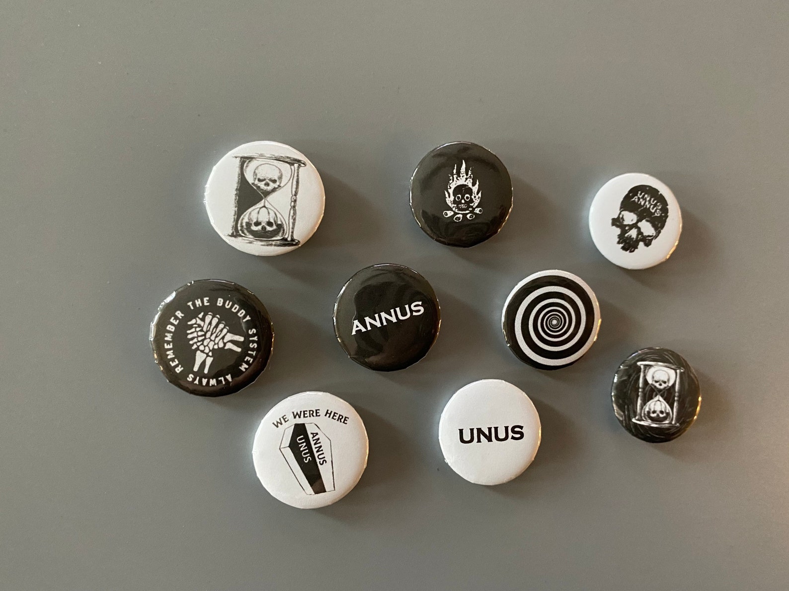 RIP Unus Annus Button Collection - Etsy