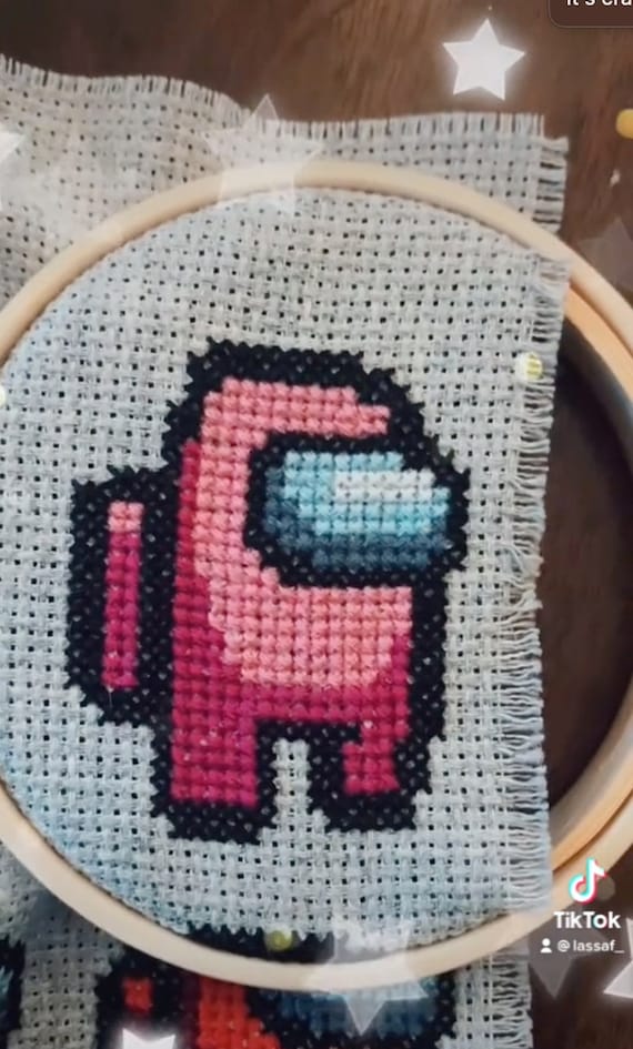 Rainbow Mini Crewmates Among Us Cross Stitch Pattern | Etsy