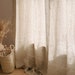 Beige Linen Curtains With Multi-functional Tape, Semi-sheer Washed ...