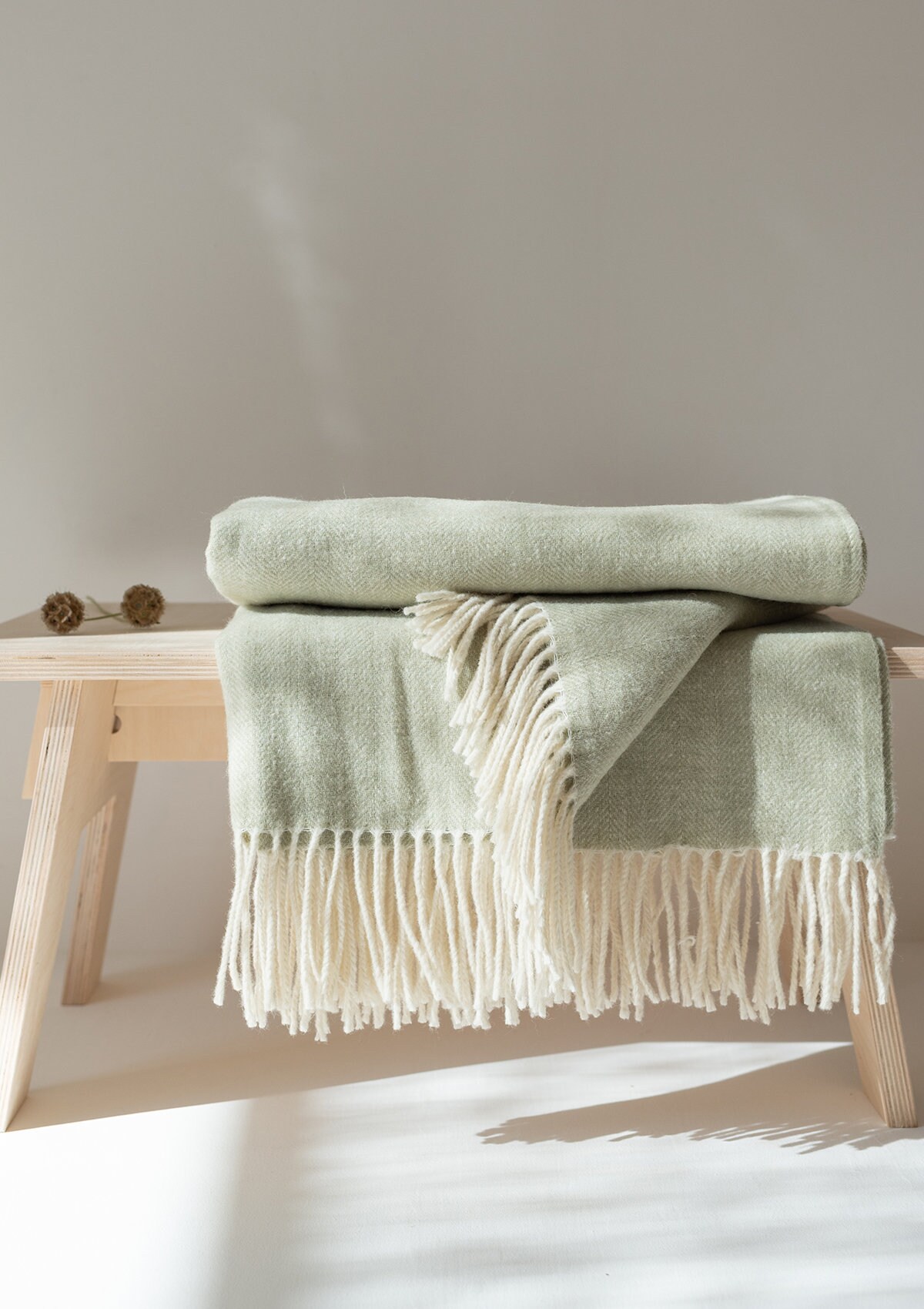 Merino Wool Blanket 100% Natural Fine Merino Wool Throw in - Etsy