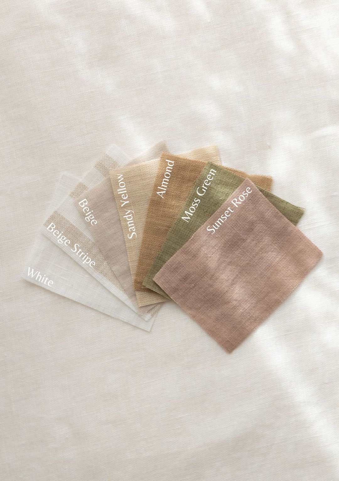 Set of Linen Fabric Samples, Linen Fabric Color Swatches for Linen ...