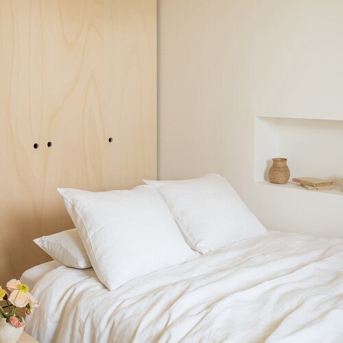 Beige Linen Bedding Set: Linen Duvet Cover and Two Linen - Etsy