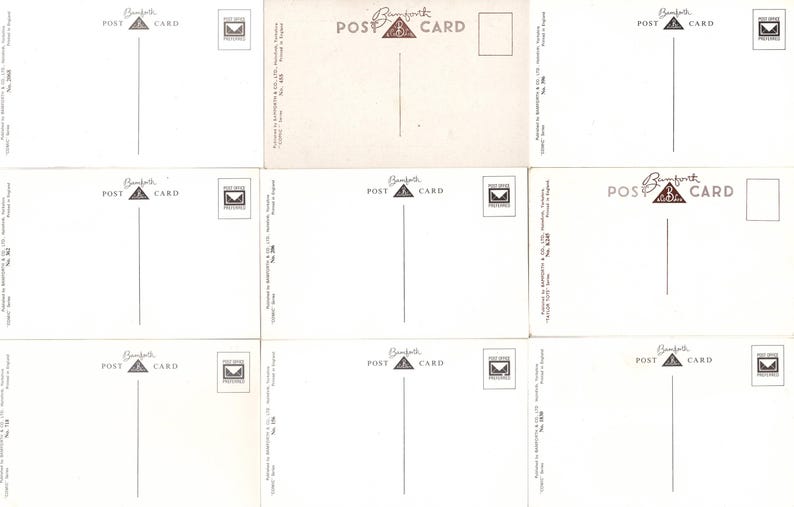 Vintage 1960s-80s Collection of 9 Unused Assorted Saucy Bamforth ...