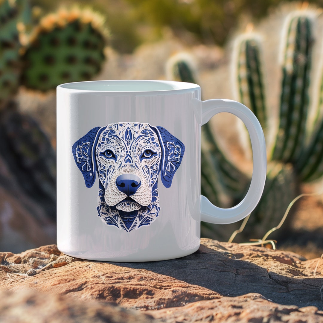 Labrador Dao, White Personalized Spiritual Pet Mug, Custom Nature ...