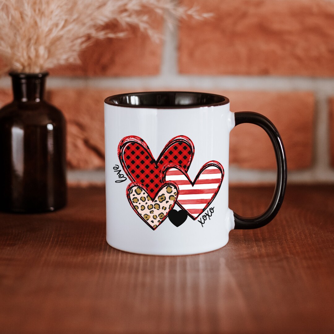 Valentines Day Coffee Mug, Valentines Mug, 110z Mug, Coffee Cup, Doodle ...