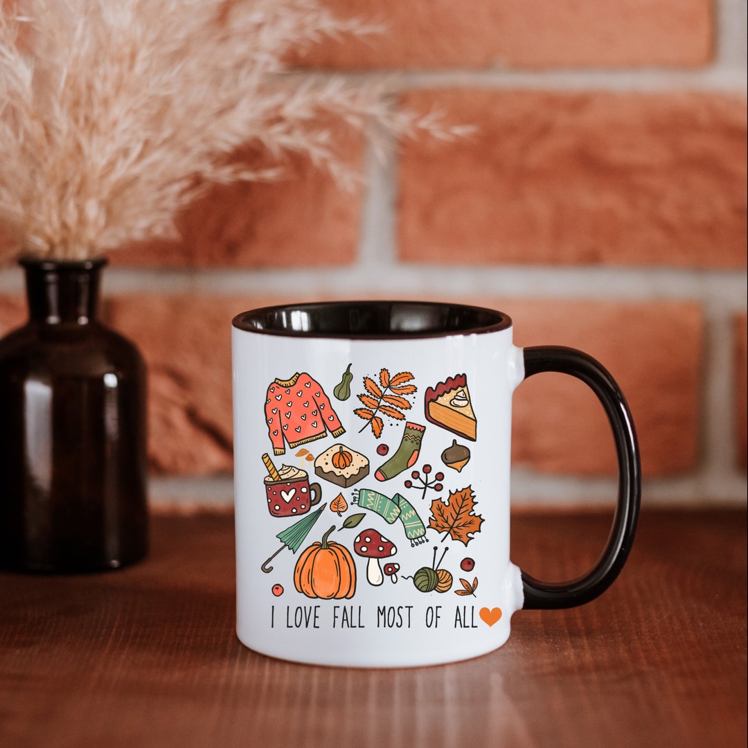 Autumn Pumpkin Coffee Mug, Fall Mug, Fall Mom Cup, Cute Fall Coffee Mug ...