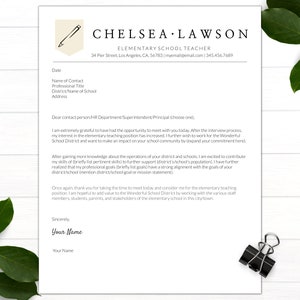 Teacher Resume Editable Template | CV Icon Header | Professional ...