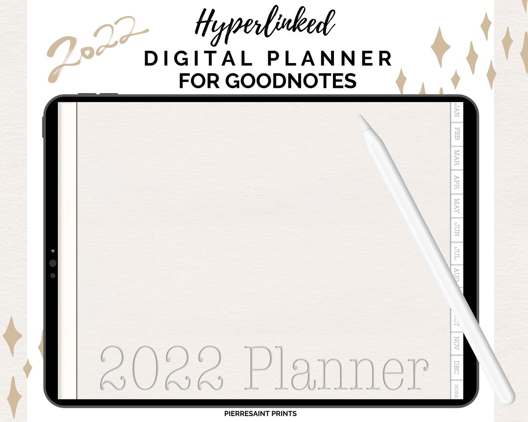 Beige Goodnotes Digital Planner | 2022 | Neutral Tones | Calendar Notes ...