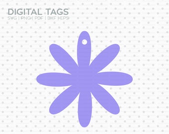 Flower Svg, Flower Gift Tag, Bookmark Svg, Clipart, Cut File for Cricut ...