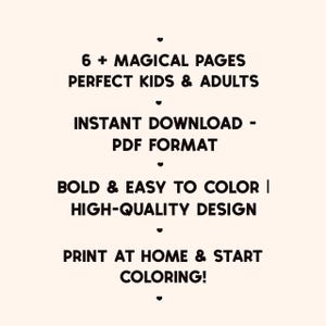 Fairy Tale Coloring Book | Bold & Easy Printable Pages | Digital ...