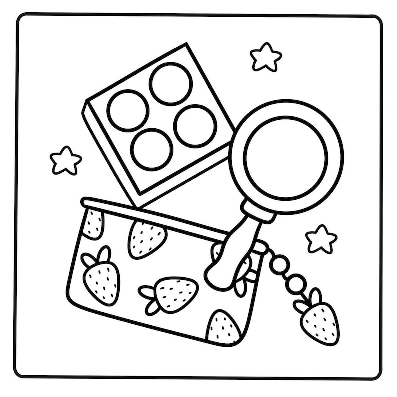 Bold & Easy Cosmetics Coloring Book Cozy Cosmetics Coloring Pages ...
