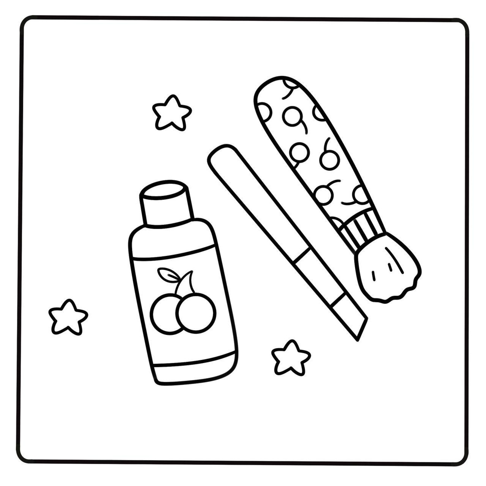 Bold & Easy Cosmetics Coloring Book Cozy Cosmetics Coloring Pages ...