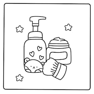 Bold & Easy Cosmetics Coloring Book Cozy Cosmetics Coloring Pages ...