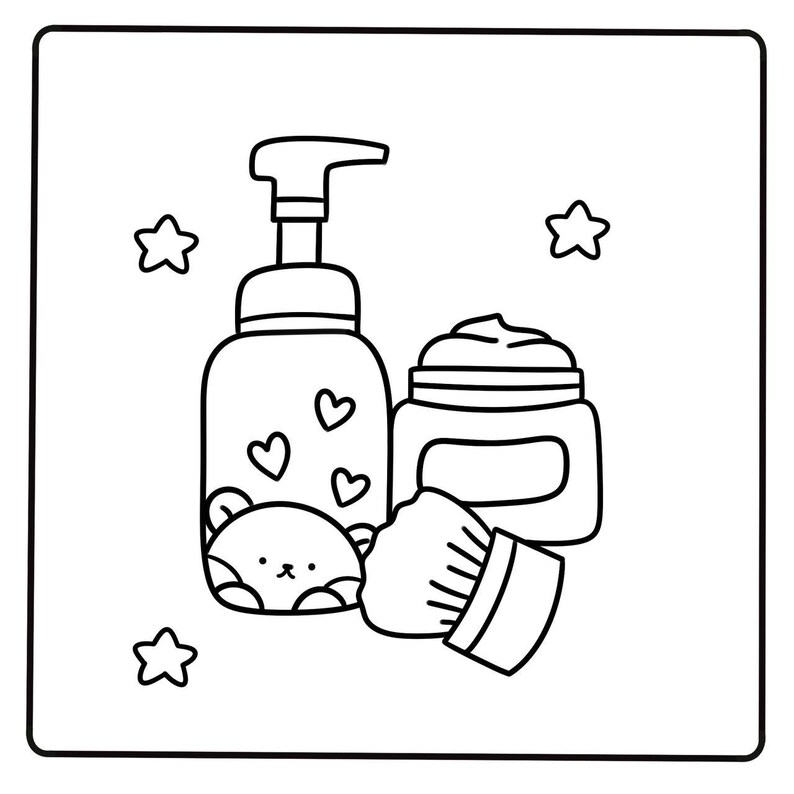 Bold & Easy Cosmetics Coloring Book Cozy Cosmetics Coloring Pages ...