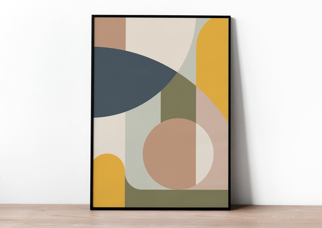 Abstract Geometric Digital Print - Etsy