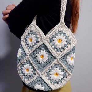 Daisy Crochet Bag - Etsy