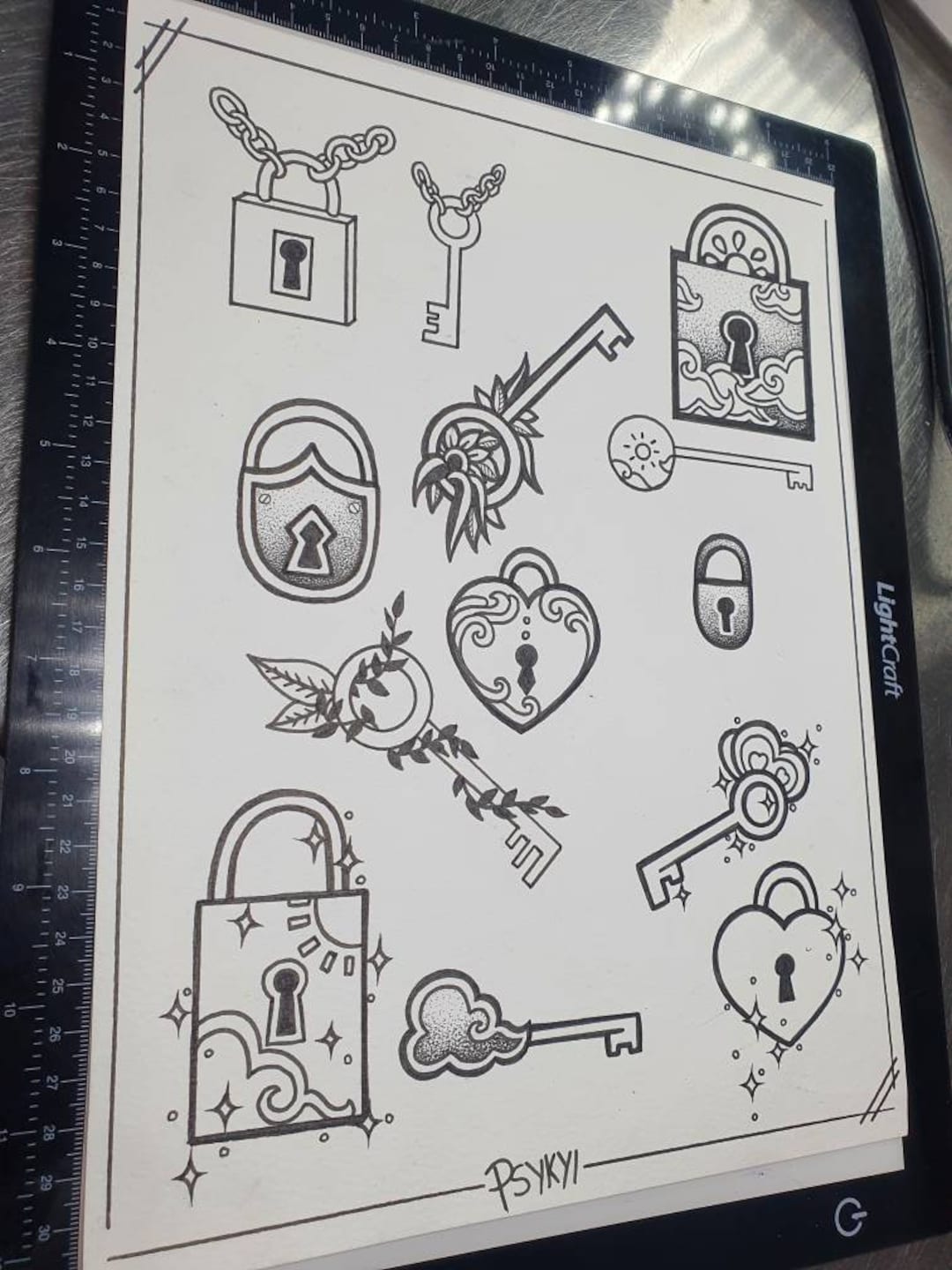 Lock & Key Flash Sheet {ORIGINAL} - Etsy