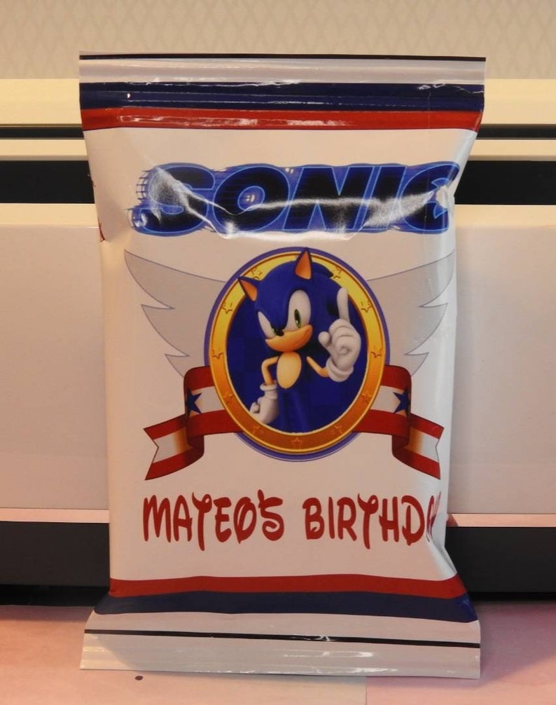 Sonic Favor Box Kit, Sonic Bithday Party, Favor Box, Fparty Favor Box ...