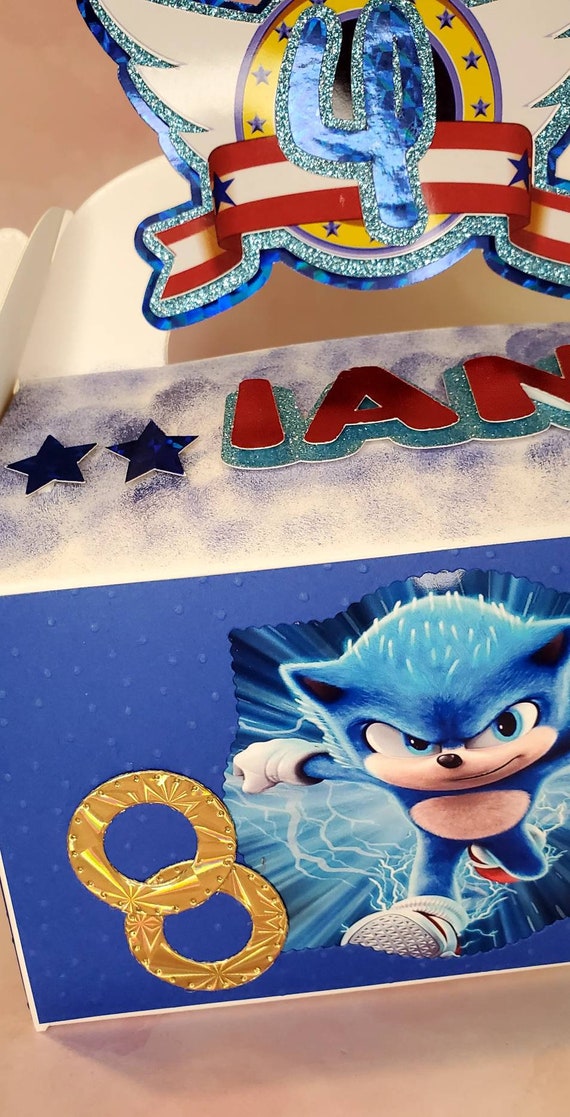 Sonic Party Box Sonic Treat Box Sonic Party Decor Gift Box - Etsy
