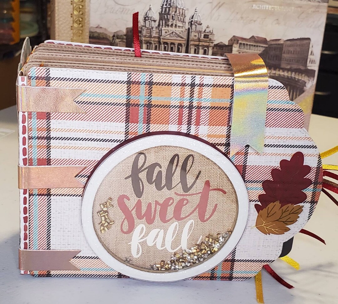 Handmade Autumn Mini Album, Thanksgiving Gift, Holds 48 Photos - Etsy