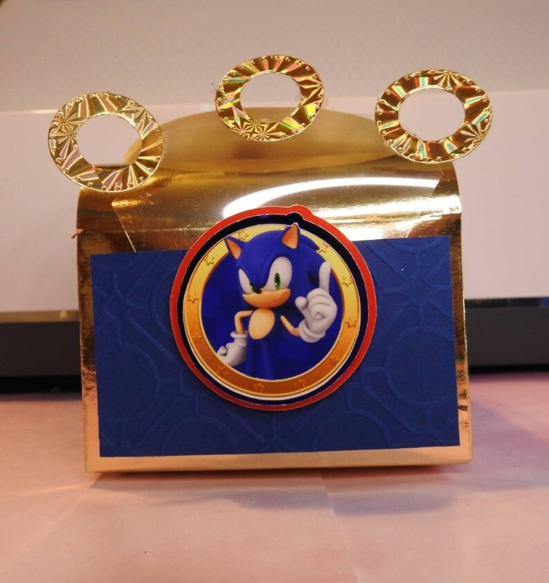 Sonic Favor Box Kit, Sonic Bithday Party, Favor Box, Fparty Favor Box ...