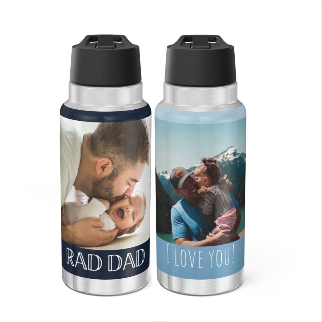 Personalized Bottle Picture Custom Photo Sports Bottle 32oz 30oz ...
