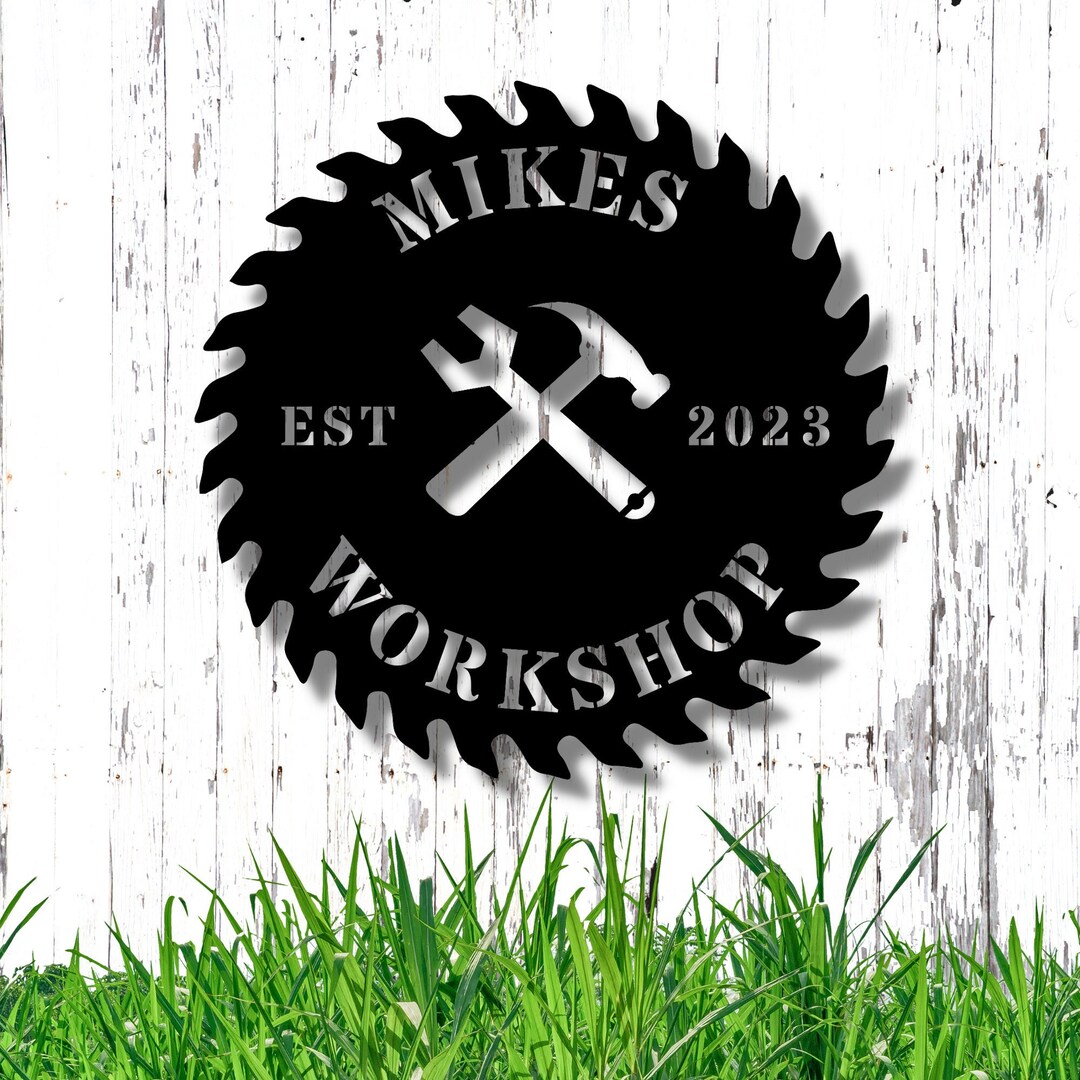 Custom Workshop Sign, Personalized Garage Sign, Sign for Tool Shed ...