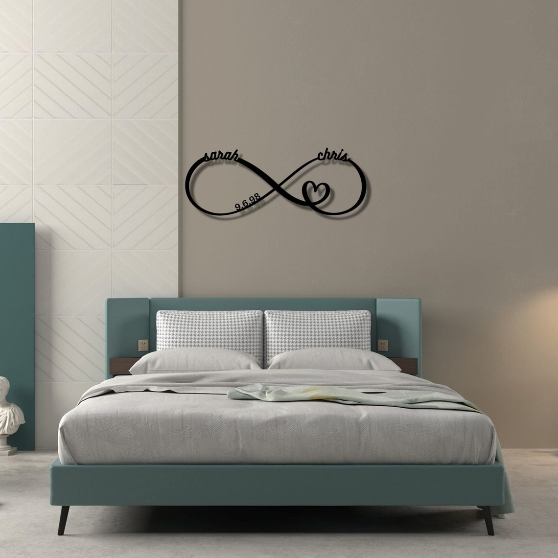 Infinity Sign Containing Names Personalized Metal Infinity - Etsy