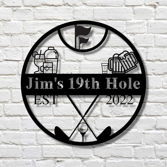 Custom Golf Sign Metal Golf Sign Personalized Metal Golf - Etsy