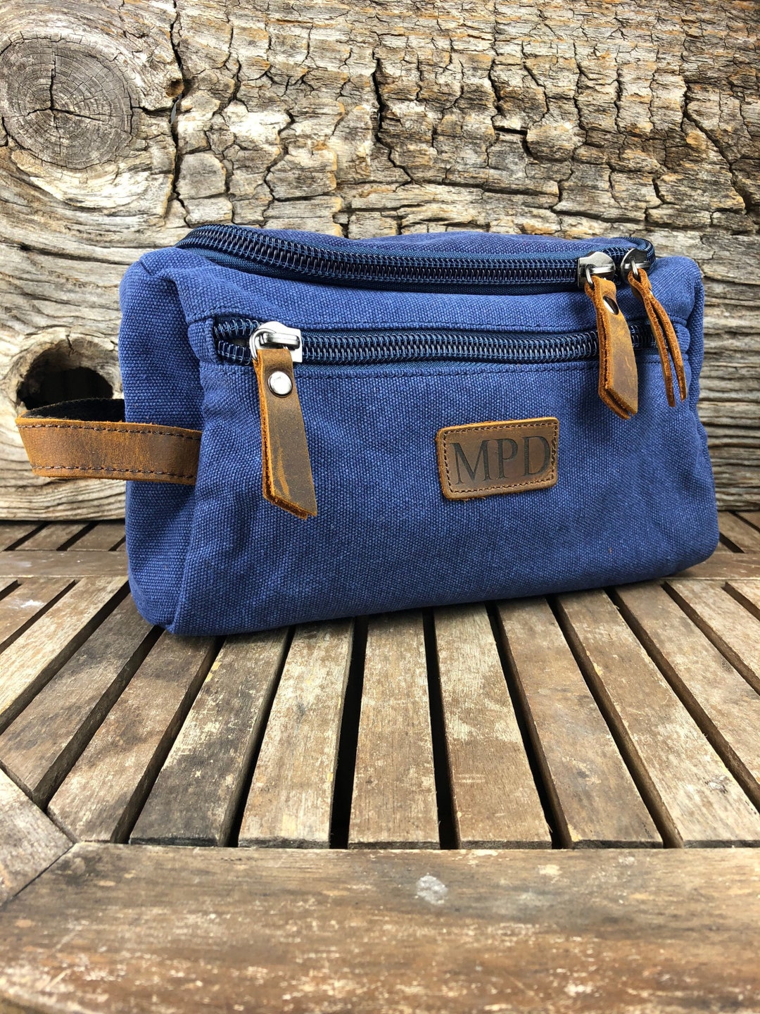 Personalized Shaving Kit Groomsmen Toiletry Bag Leather Dopp Kit ...