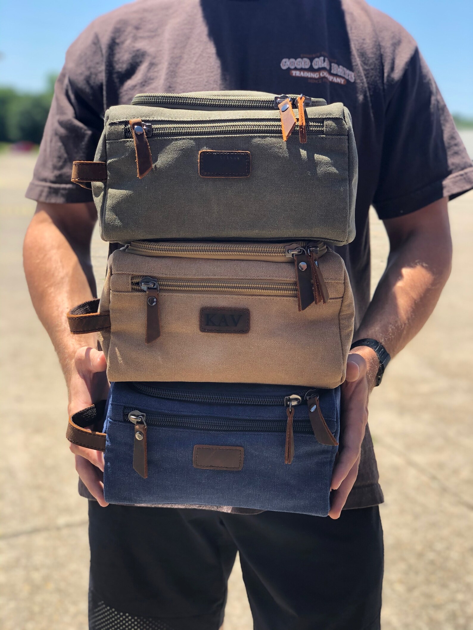 Personalized Shaving Kit Groomsmen Toiletry Bag Leather Dopp - Etsy