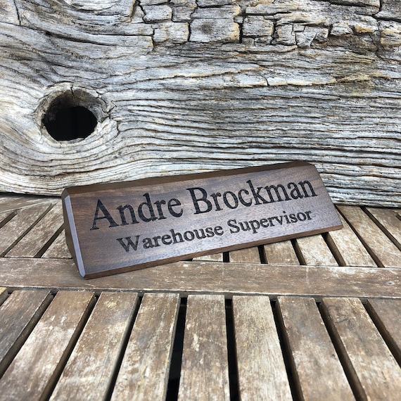 Desk Wedge Custom Desk Name Plate Desk Wedge Personalized - Etsy