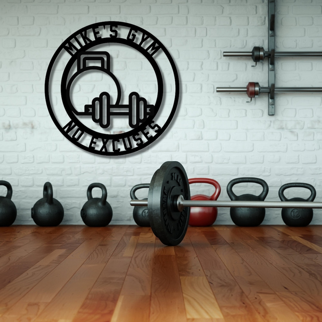 Workout Sign, Custom Workout Sign, Weight Room Sign, Gym Sign, Custom ...