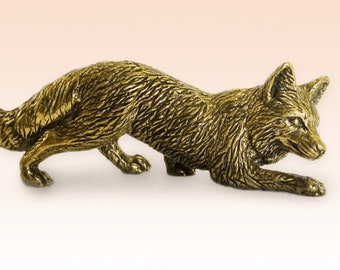 Metal Fox Sculpture | Etsy