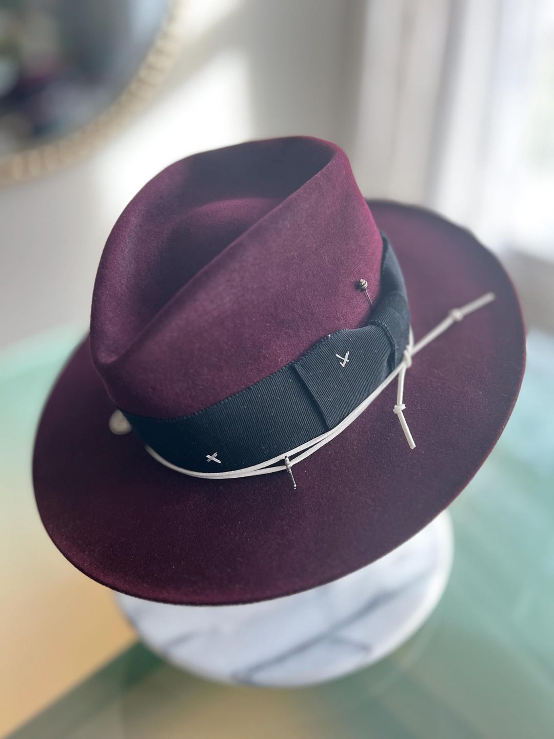 Fedora in Red Felt. Men’s Hats. Women's Hats. - Etsy