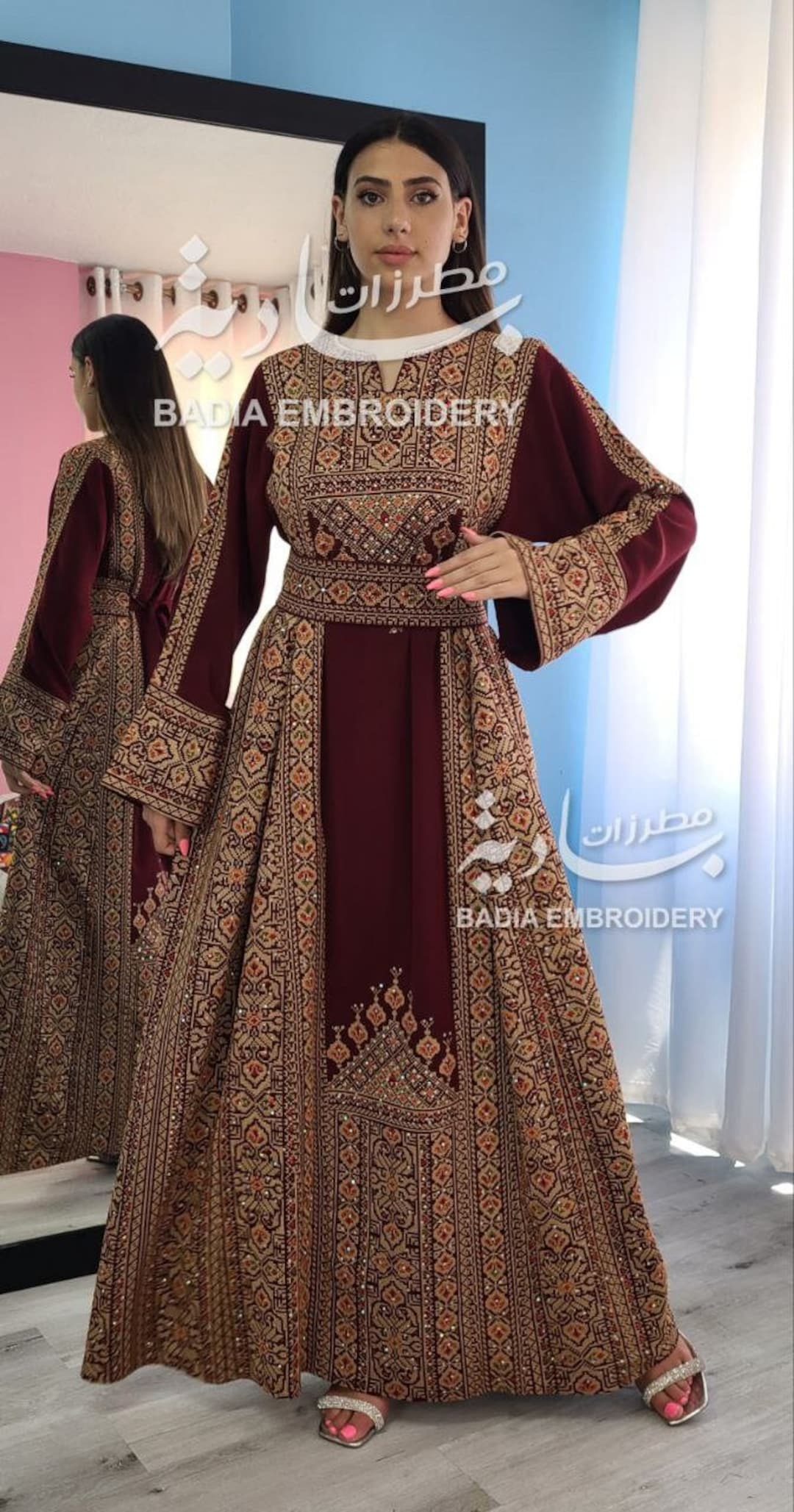 Elegant Palestinian Jordanian Thobe Dress / Palestineian - Etsy