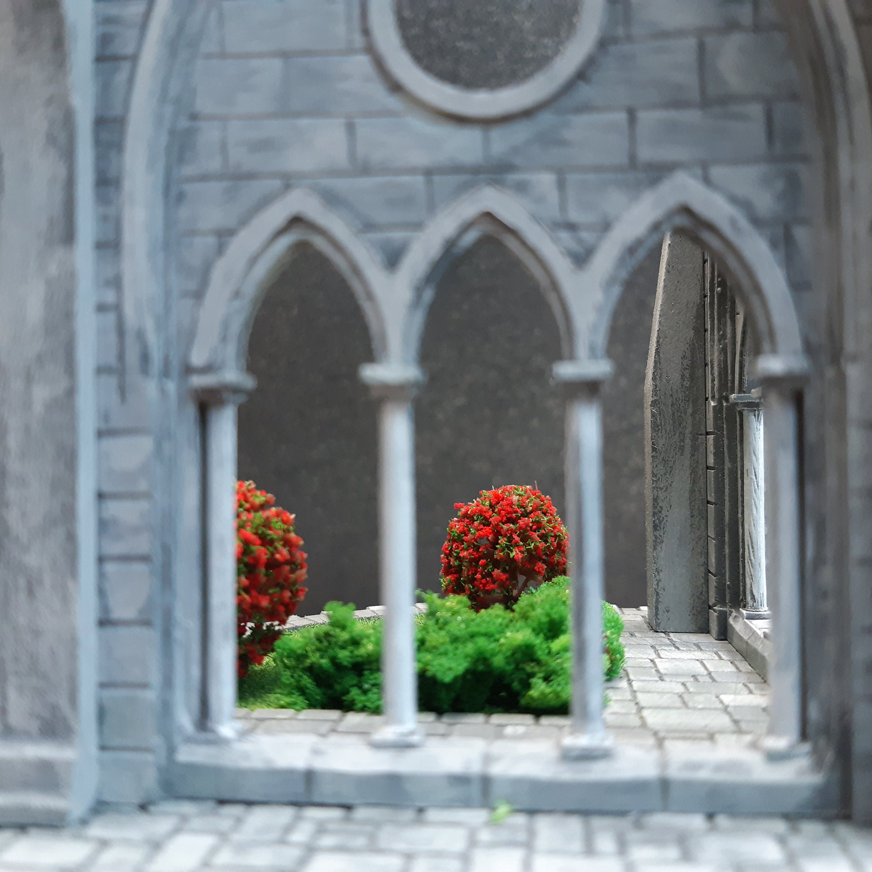 Gothic Arch Cloister Diorama Miniature - Etsy