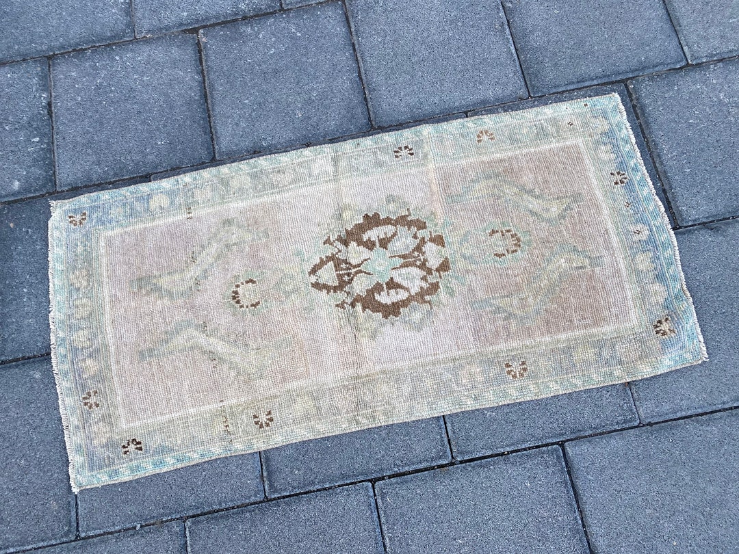 Pastel Rug, Turkish Small Rug, Neutral Rug, Faded Rug, Muted Rug, Pink ...